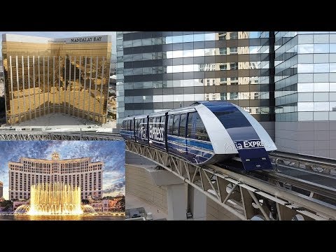 How to take the Tram from Mandalay Bay to Bellagio in Las Vegas - YouTube