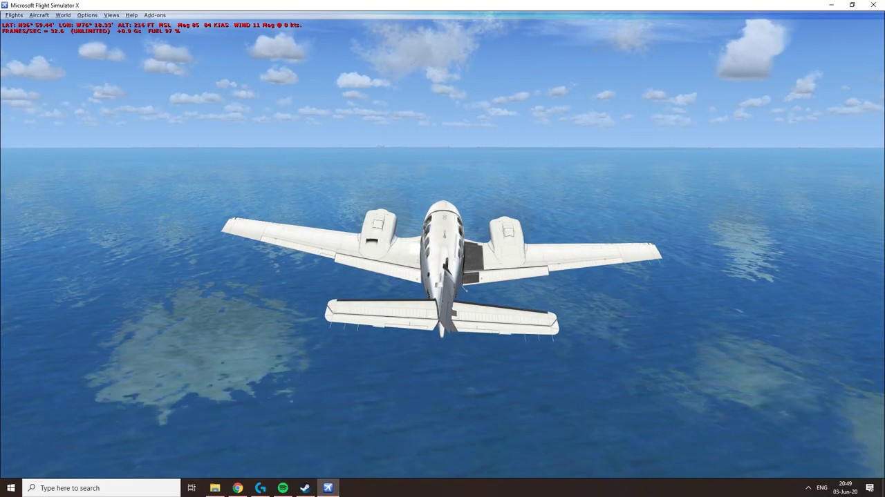 Beechcraft Baron Take Off - Landing On Aircraft Carrier - YouTube