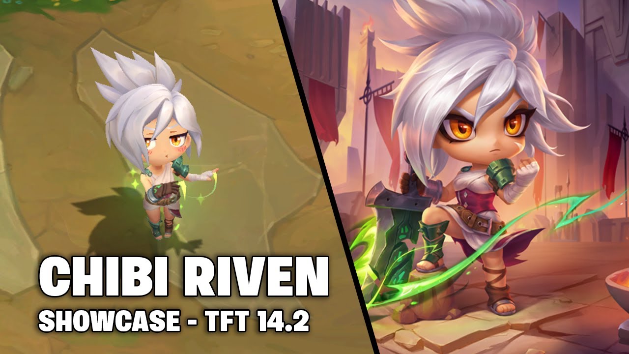 Riven Chibi Redento Splash Arts De Los Próximos Aspectos De League Of