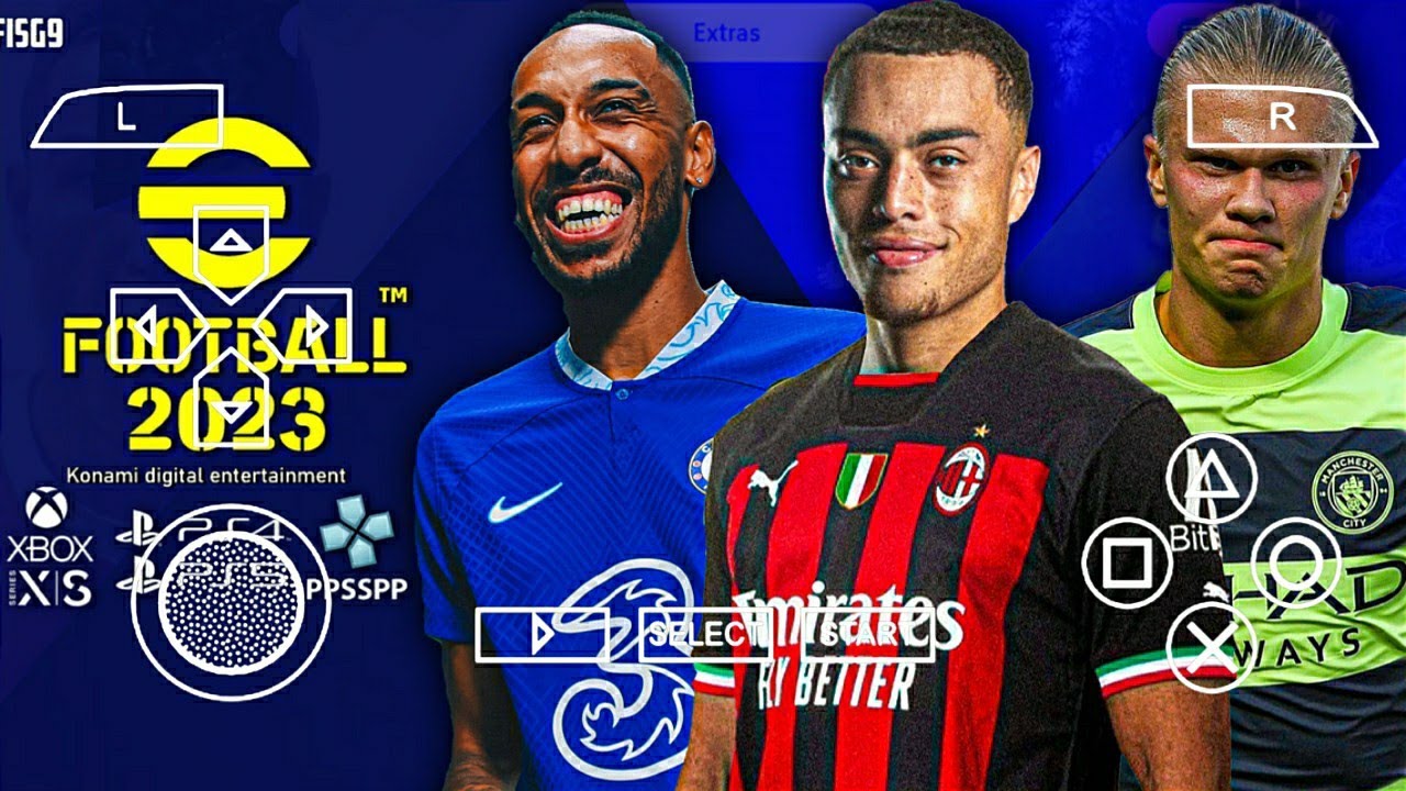Efootball PES 2023 PPSSPP V3 Android Update Mk & Background Best ...