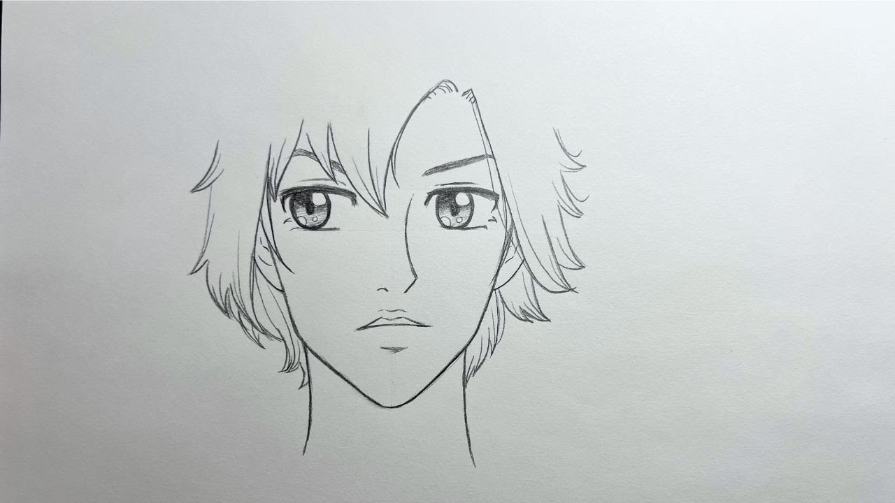 How To Draw An Anime Guy, Step By Step Drawing Tutorial, Beginner ...
