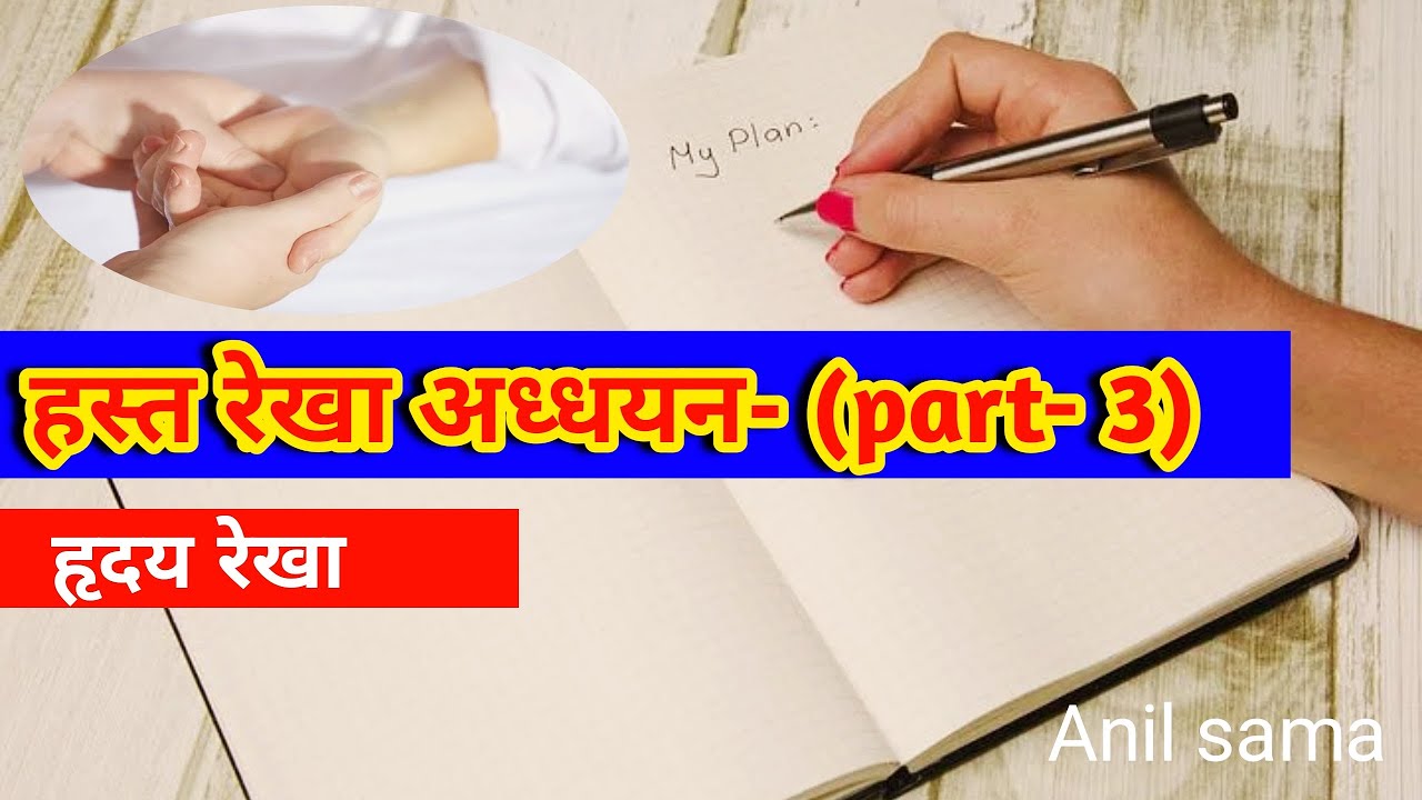 हृदय रेखा।हस्त रेखा पढ़ना सीखे।पार्ट-3। hriday rekha।by Anil sama ...