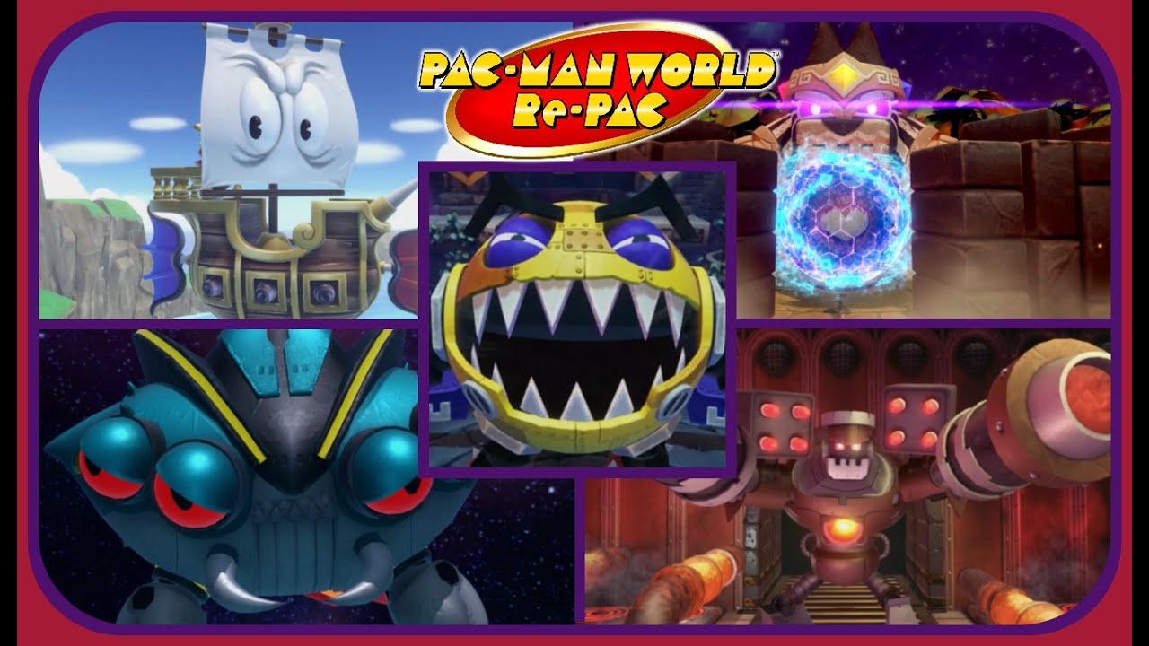 Pac-Man World: Re-Pac: All Boss Encounters - No Damage - YouTube