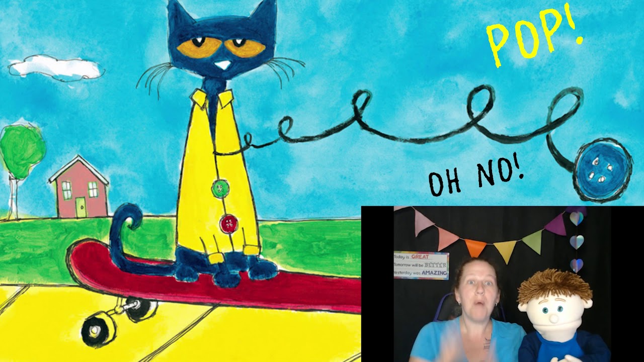 Erin and Elby Read: Pete the Cat and his Four Groovy Buttons - YouTube