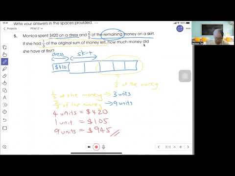 P5 Math Topic - Fractions Word Problems - YouTube