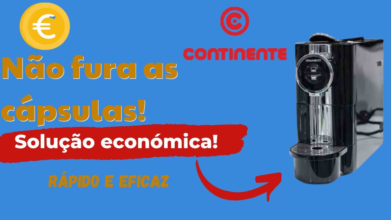 Máquina de café Continente não fura as cápsulas - YouTube