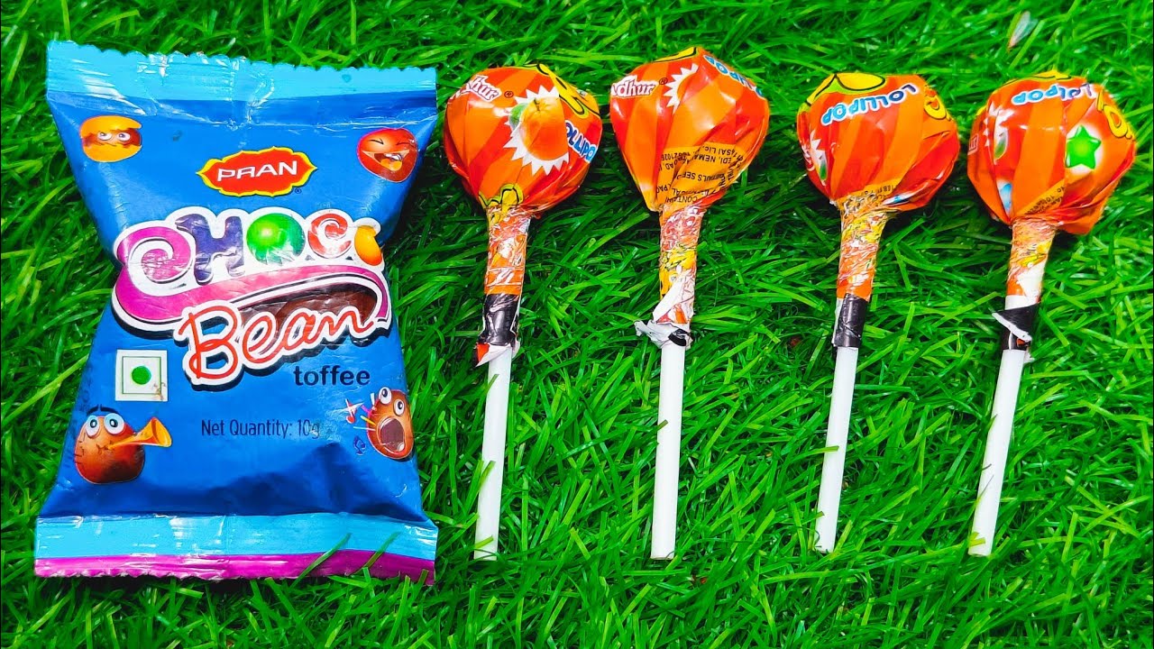 Blue Colour Candy Packet & Lollipops Unpacking Satisfying ASMR Videos ...