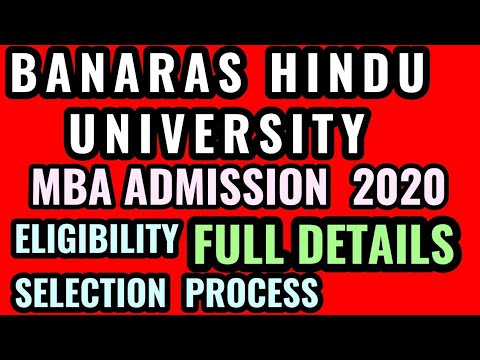 BHU MBA ADMISSION 2020!! BANARAS HINDU UNIVERSITY MBA ADMISSION 2020 ...