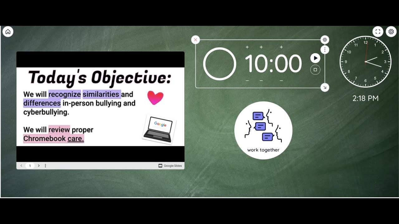 Embed a Googleslide in ClassroomScreen - YouTube