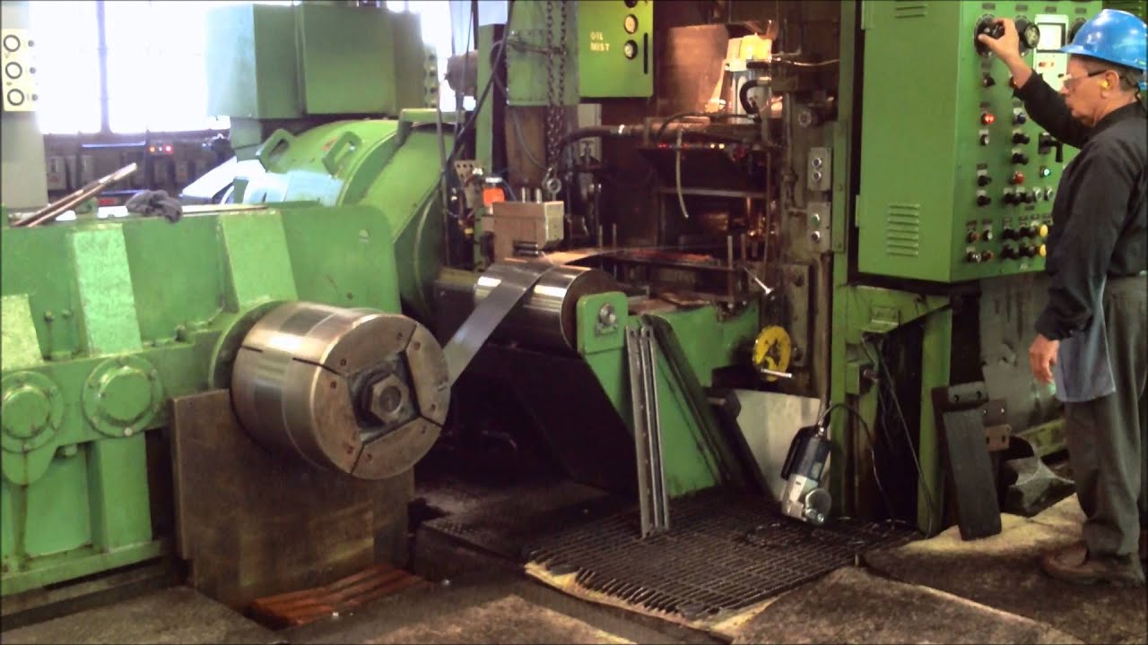 8" x 18" x 18" Waterbury Farrel 4 High Reversing Rolling Mill (12234 ...