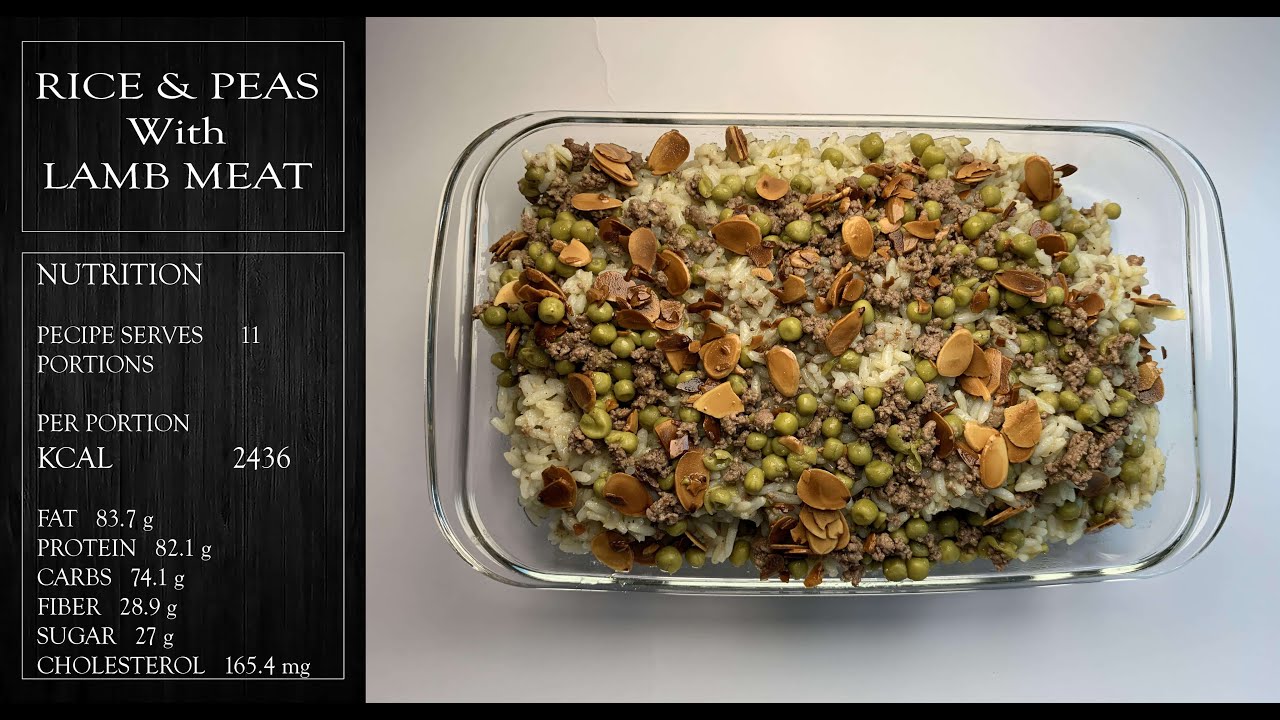 How To Make Rice With Green Peas And Lamb Meat Easy Recipe 🍚 - YouTube