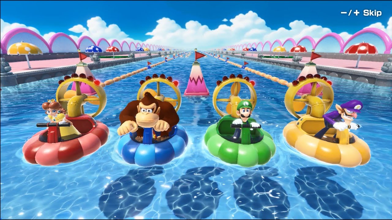 “Mario Party Superstar – Extreme Water Fan Boat Race! Daisy vs DK vs ...