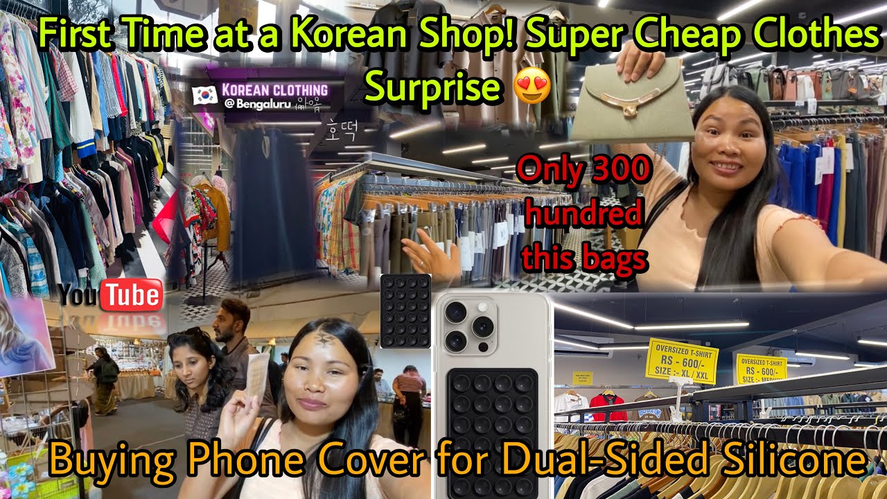 First Time at a Korean Shop! Super Cheap Clothes Surprise 😍 - YouTube