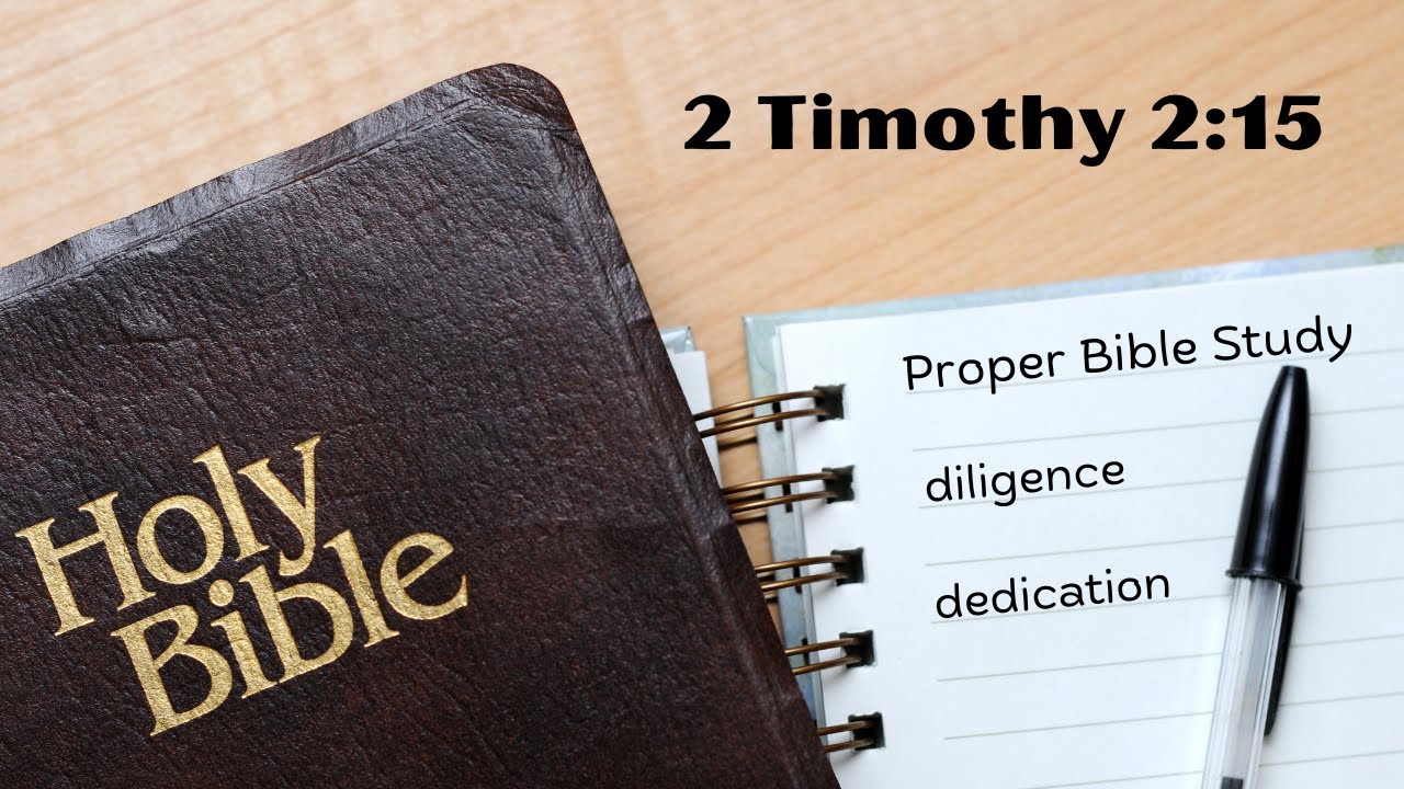 Why we MUST Study our Bible | 2 Timothy 2:15 | Devotional - YouTube