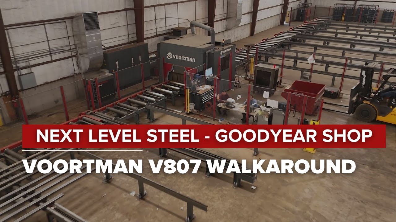 Newly installed Voortman V807 in Action at Next Level Steel Goodyear ...