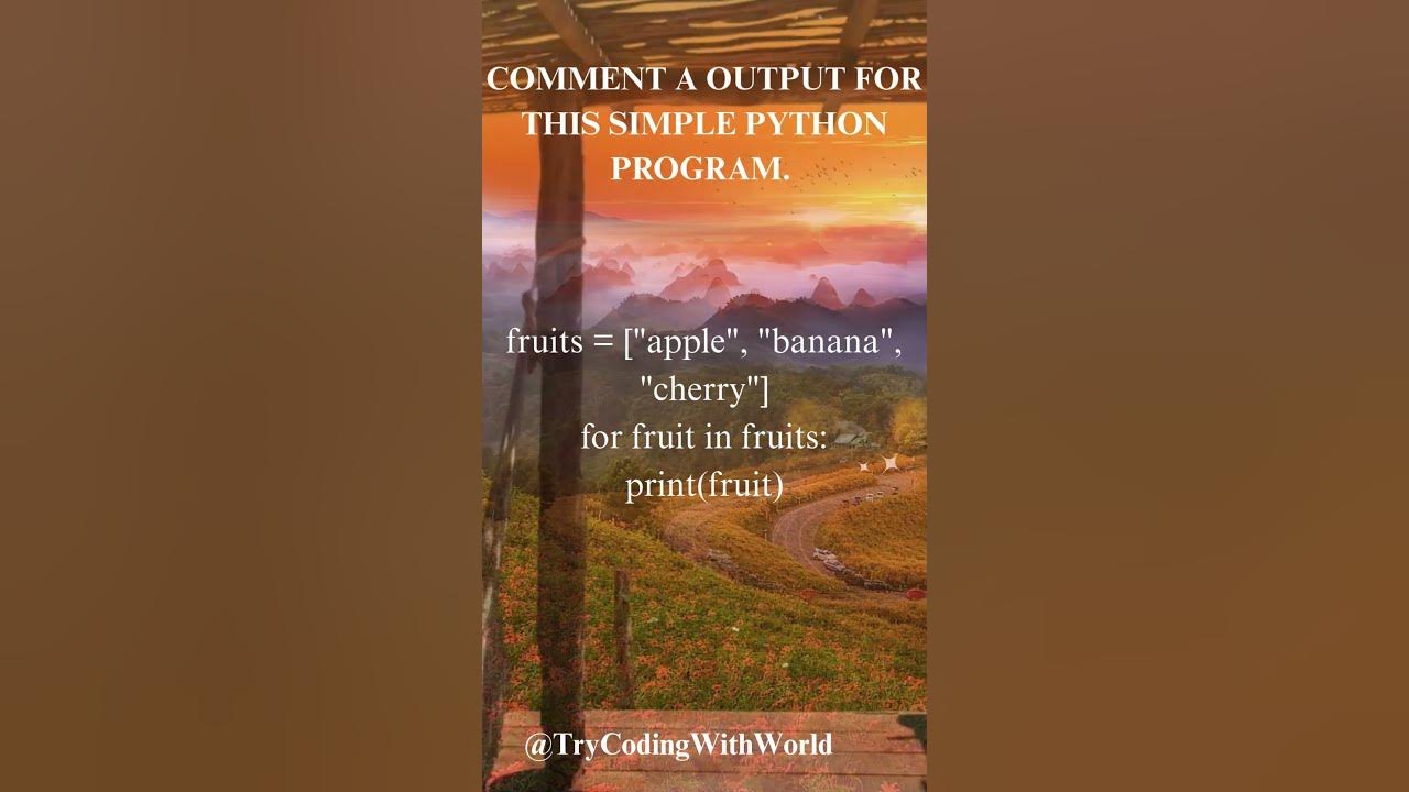 🍎 Loop Through A List In Python Shorts Codingpython Programming Codenewbie Pythonlanguage 