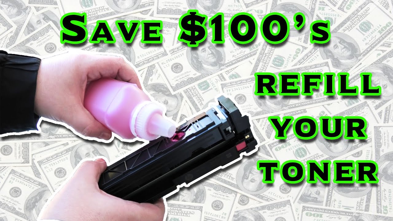 Refill your Laser Printer Toner and save Hundred's of Dollars - YouTube