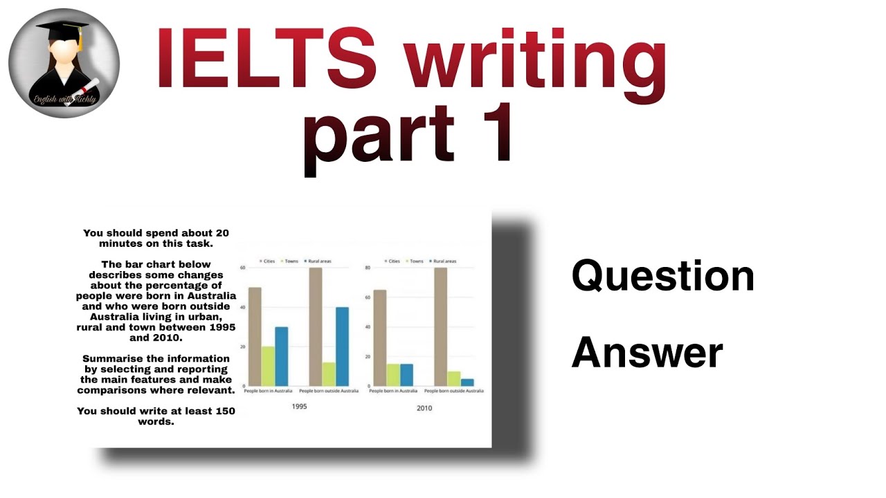 IELTS bar chart writing question and answer part 1 - YouTube