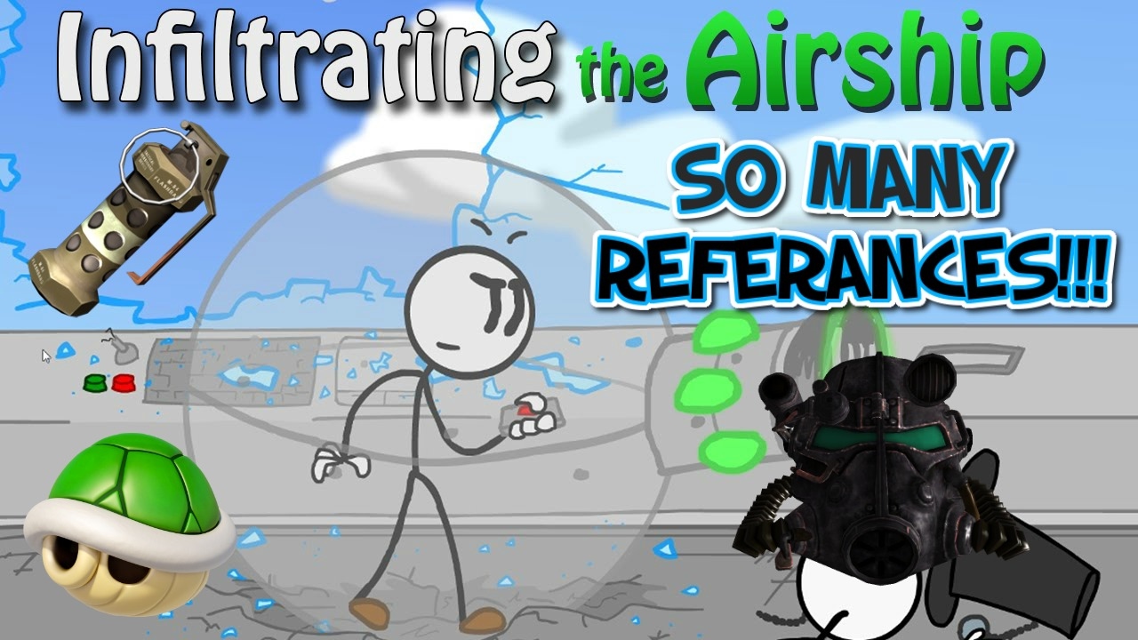 SO MANY REFRENCES!!! | Infiltrating the Airship (Henry Stickmin Series ...