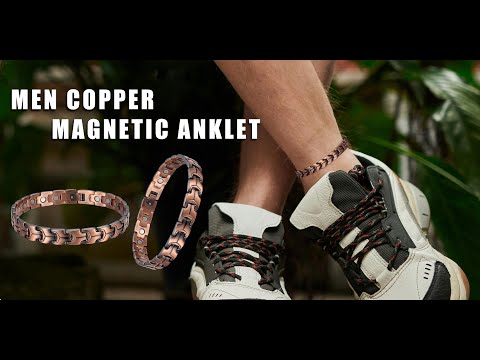 Discover the Benefits of Men's Copper Magnetic Therapy Anklet!