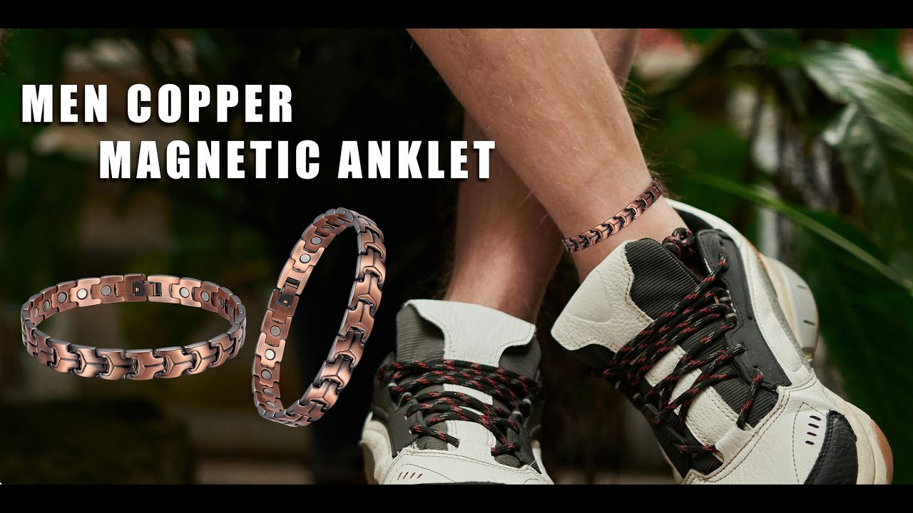 Discover the Benefits of Men's Copper Magnetic Therapy Anklet! - YouTube