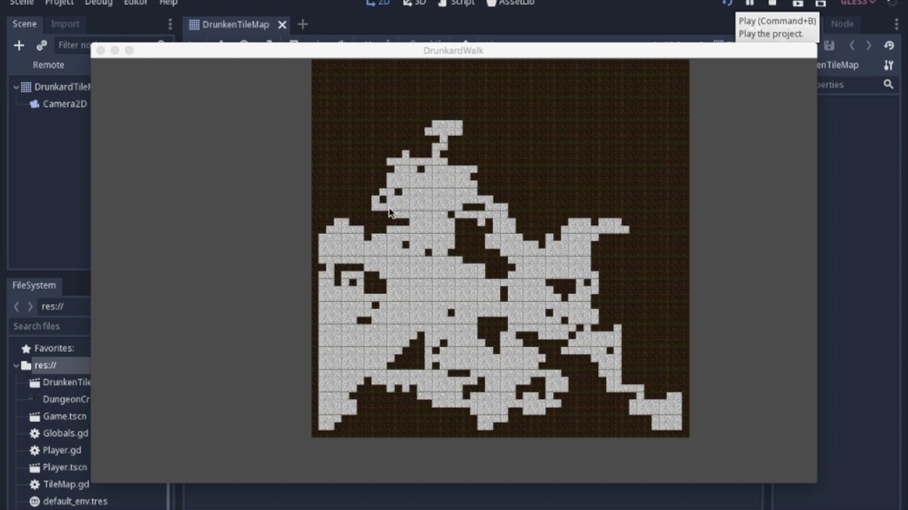 Godot 3.1Tutorial Procedural Generation (Drunkard Walk) - YouTube
