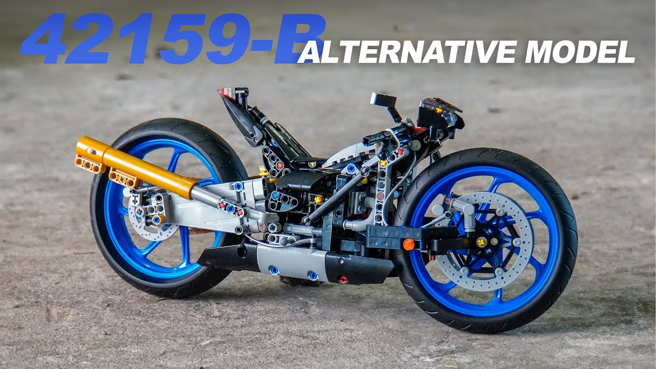 Lego Technic 42159-B model : concept bike / front swingarm - YouTube