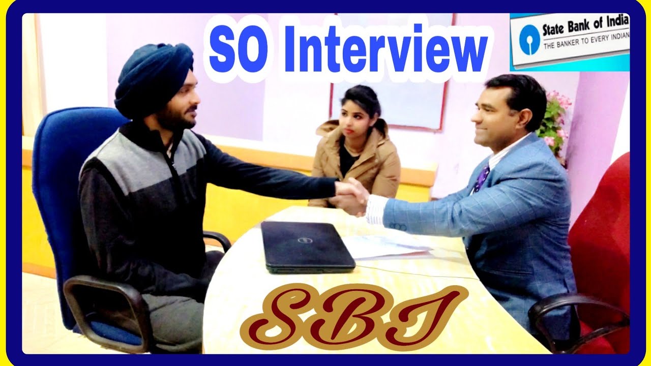 SBI #SO (Specialist Officer) #Interview - YouTube