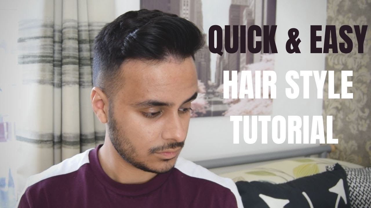 The EASIEST Stylish Hair Tutorial | Mens Thin Hair Tutorial - YouTube