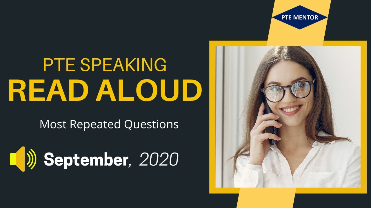 PTE READ ALOUD | SEPTEMBER EDITION [2020] - YouTube