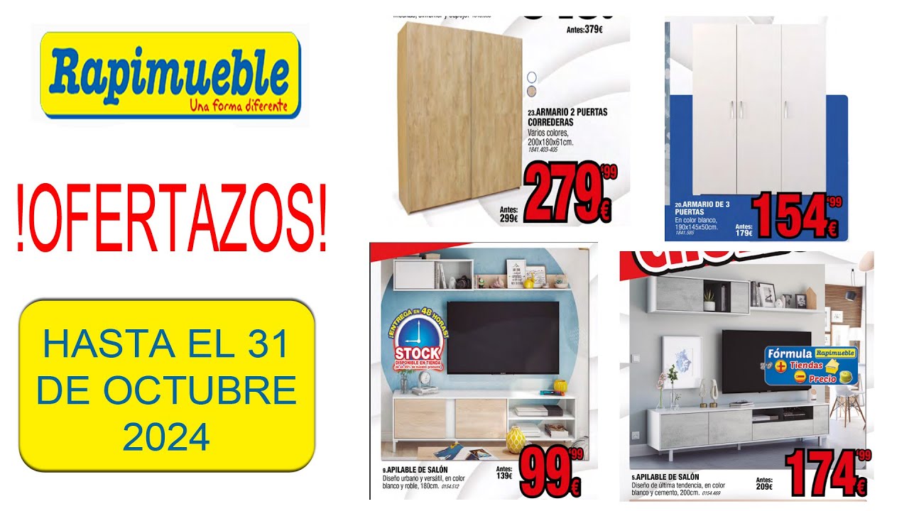 OFERTAS EN DECORACIÓN RAPIMUEBLE | Folleto Rapimueble hasta el 31 de octubre de 2024 - YouTube