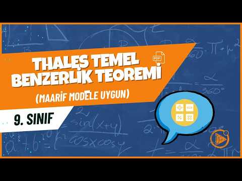 Thales Temel Benzerlik Teoremi -1 | 9. Sınıf Matematik Konu Anlatımı | 2025-2026