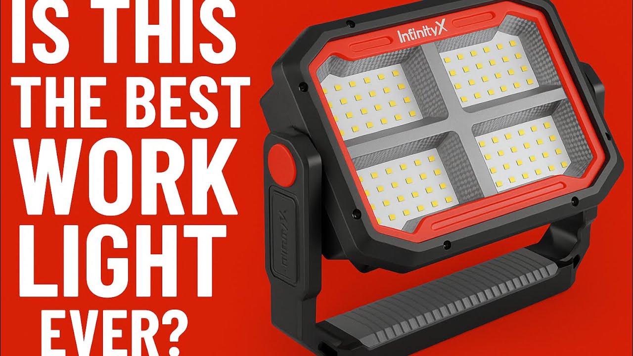 Infinity X1 Solar Powered Work Light Review - YouTube