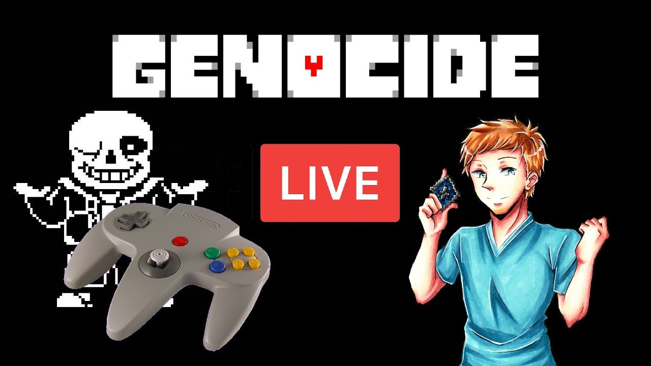 Undertale Genocide with N64 Controller LIVE (For Some Reason!) - YouTube
