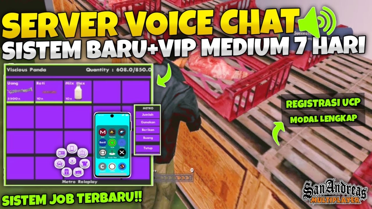 SERVER GTA SAMP VOICE CHAT SISTEM BARU+VIP MEDIUM 7 HARI ! - REVIEW ...