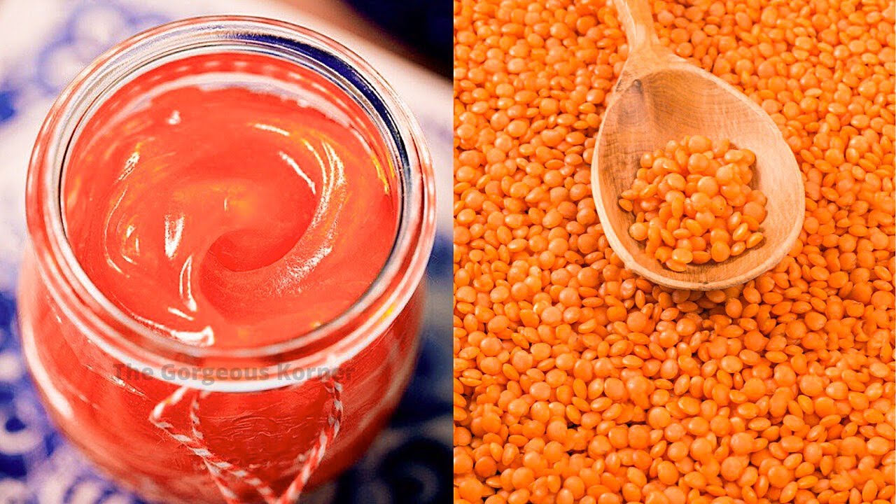 DIY Red Lentil मसूर दाल Cream | Skin Whitening & Anti-Aging Cream ...