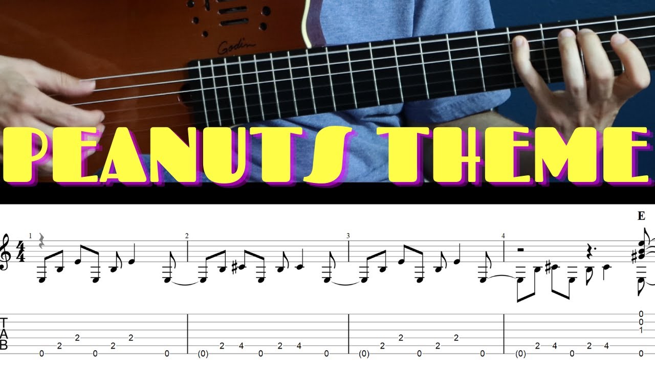 Linus and Lucy (Peanuts Theme) | Fingerstyle | Guitar Tab - YouTube