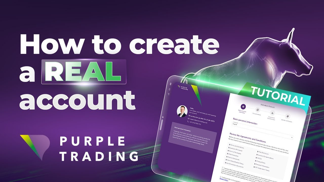 Purple Trading guide 2024: How to open a LIVE account - YouTube