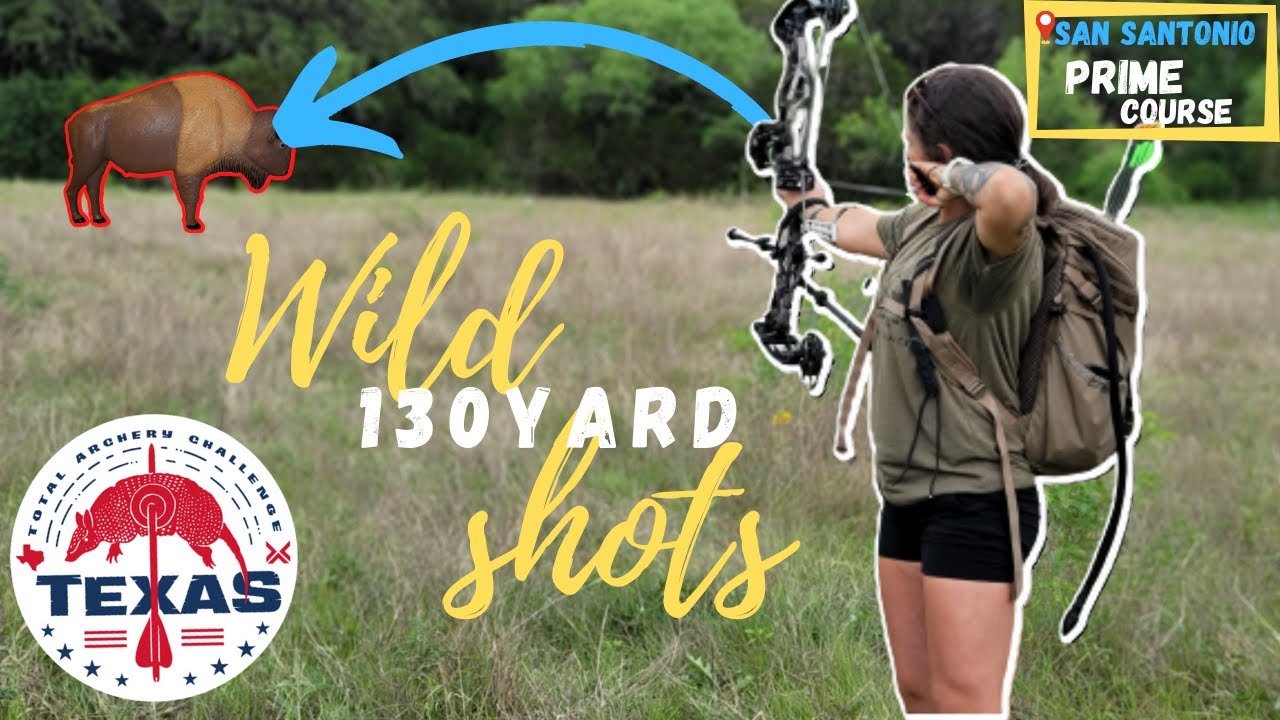 130 Yard Archery Shots at TAC! (San Antonio) - YouTube