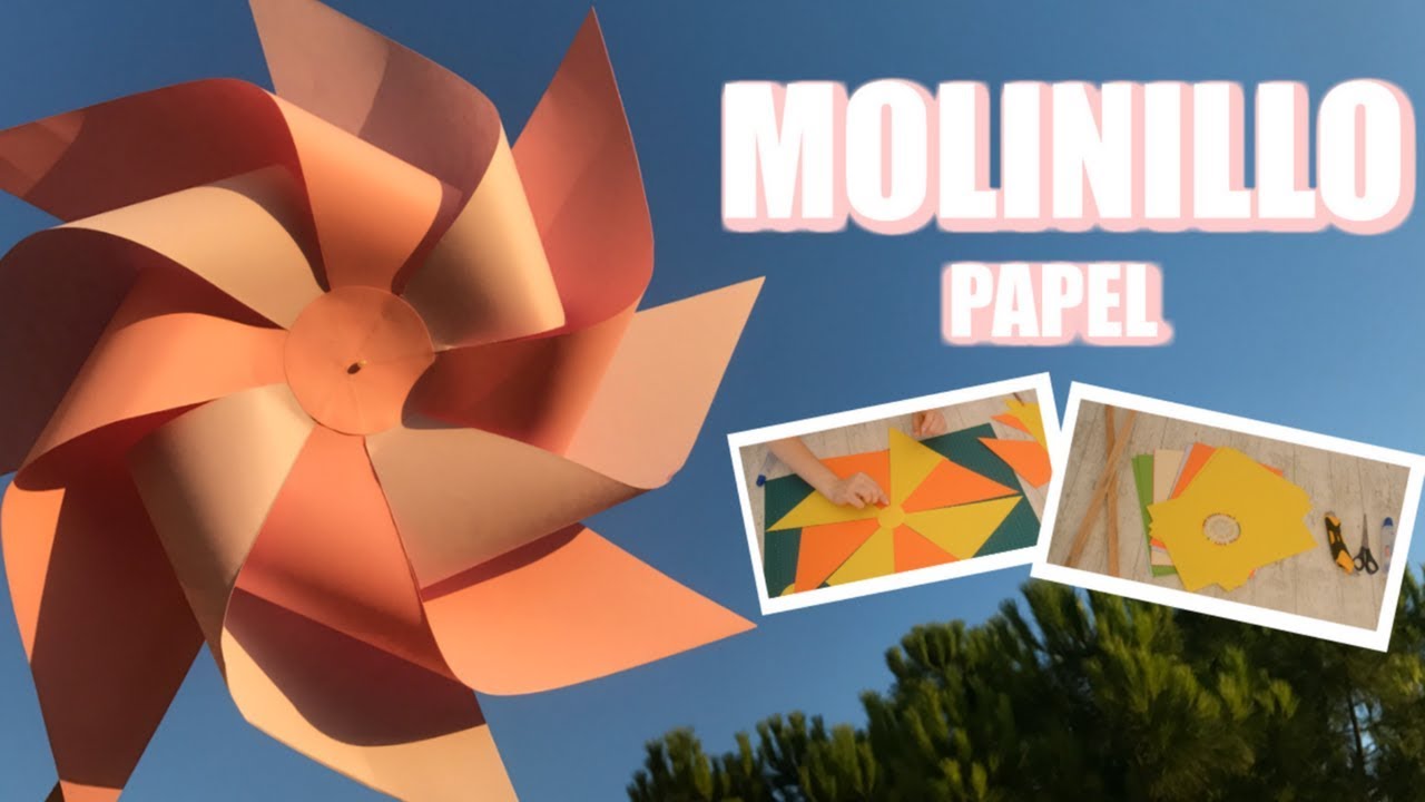 Molinillos de papel GRANDES paso a paso | DIY FÁCIL | El Taller de AJ ...