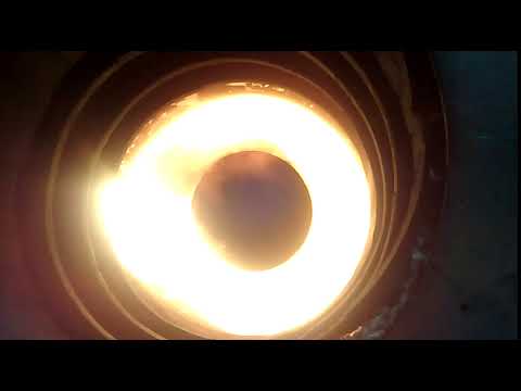 Indofen iCruz furnace with helical Flame guide refractory - YouTube