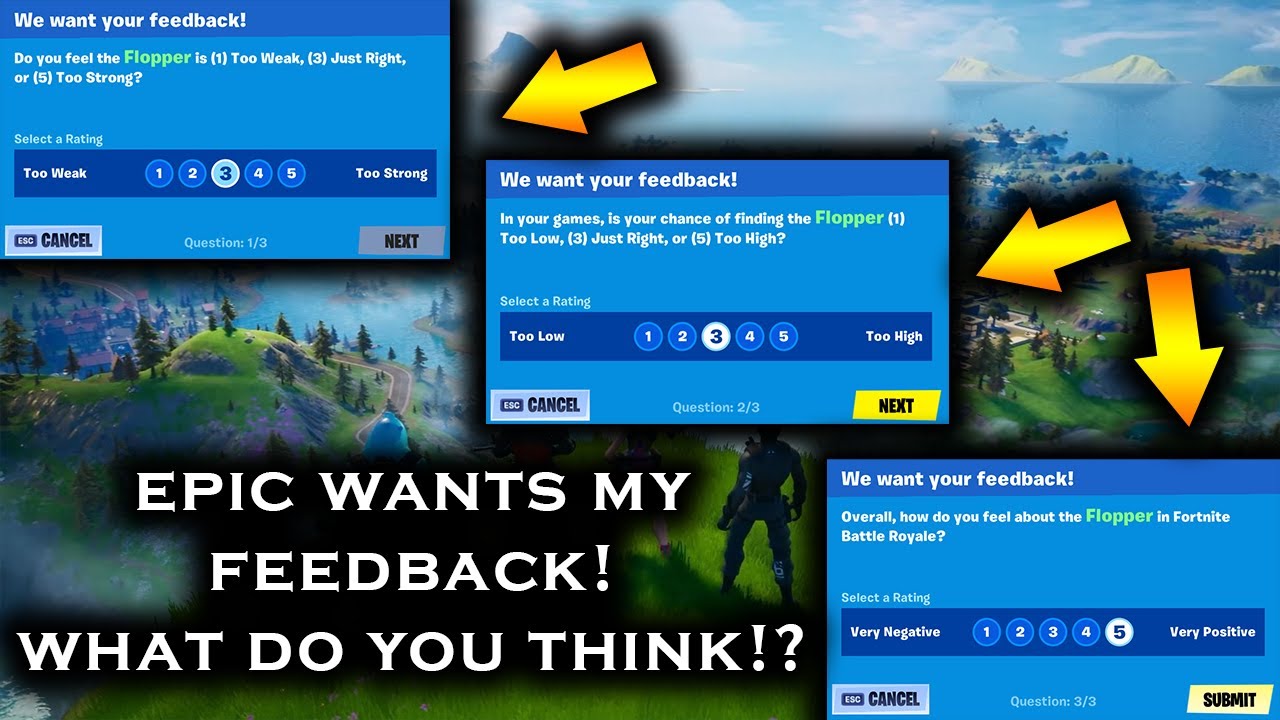 Fortnite *NEW* Epic Wants my Feedback on the Flopper! - Keep or Remove ...