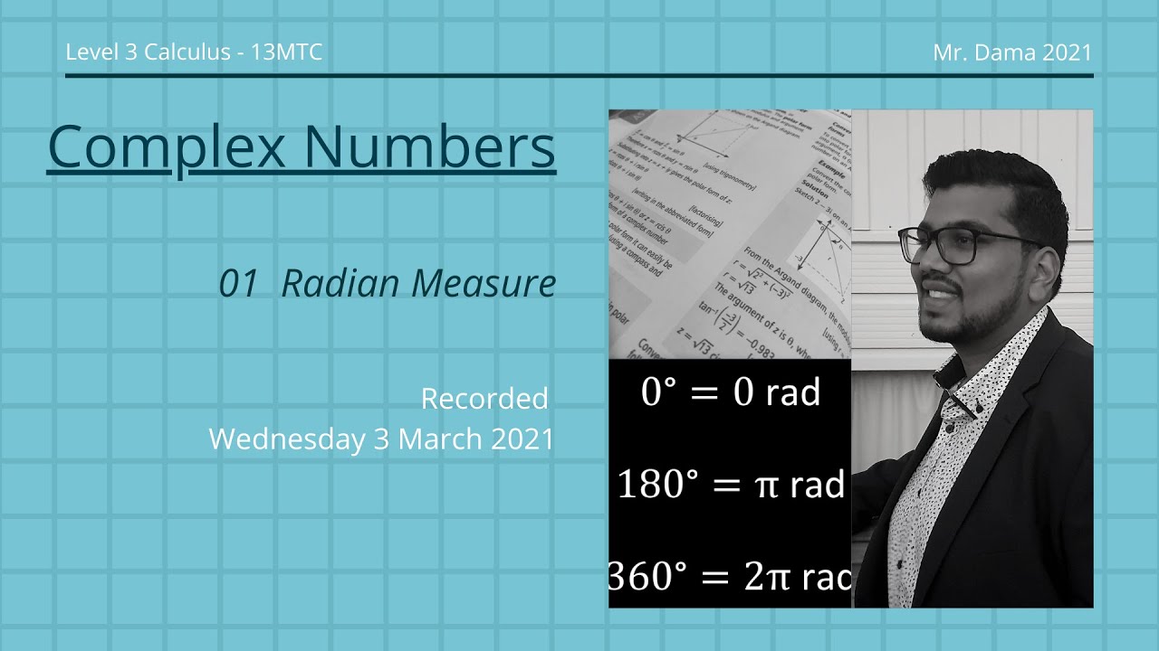 Complex Numbers 01 Radian Measure - YouTube