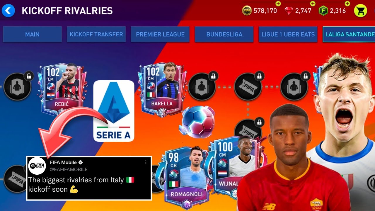 NEW PLAYER'S!! SERIE A UPCOMING PLAYER'S KICKOFF RIVILARIES FIFA MOBILE 22 | FIFA MOBILE - YouTube