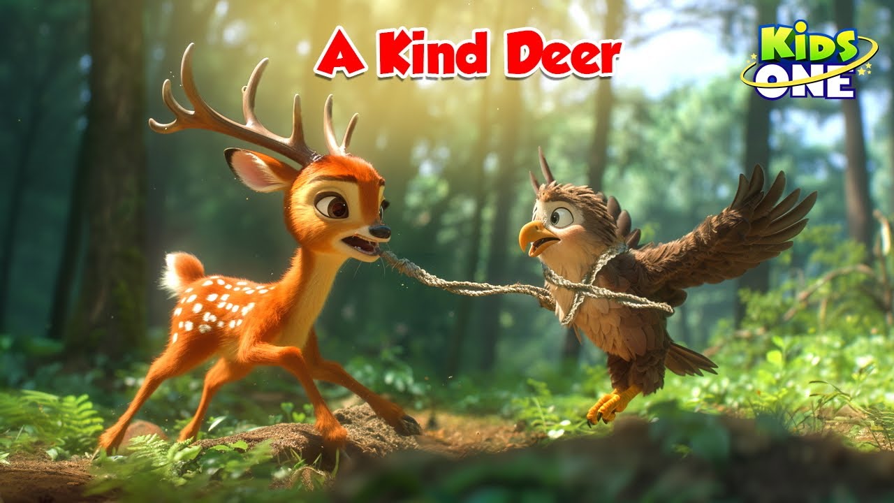 English Cartoon Stories | A Kind Deer Story | Cartoon Moral Stories ...