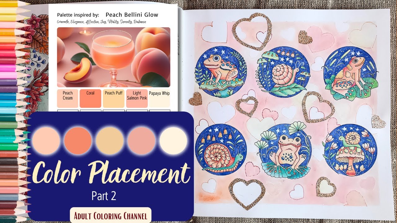 How to Place Colors? 🎨 Peach Bellini Glow Palette | Coloring Tutorial ...
