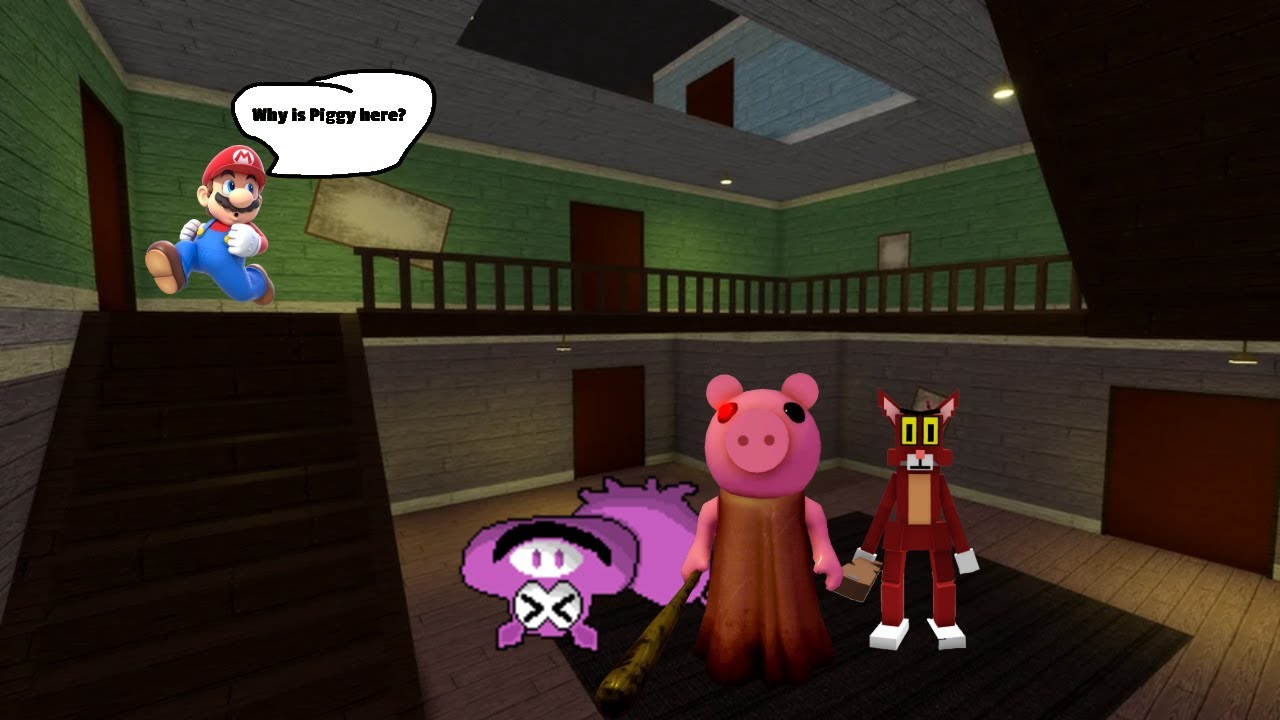 Mario and Squeaky Pig play Roblox Kitty Chapter 3 Neighborhood - YouTube