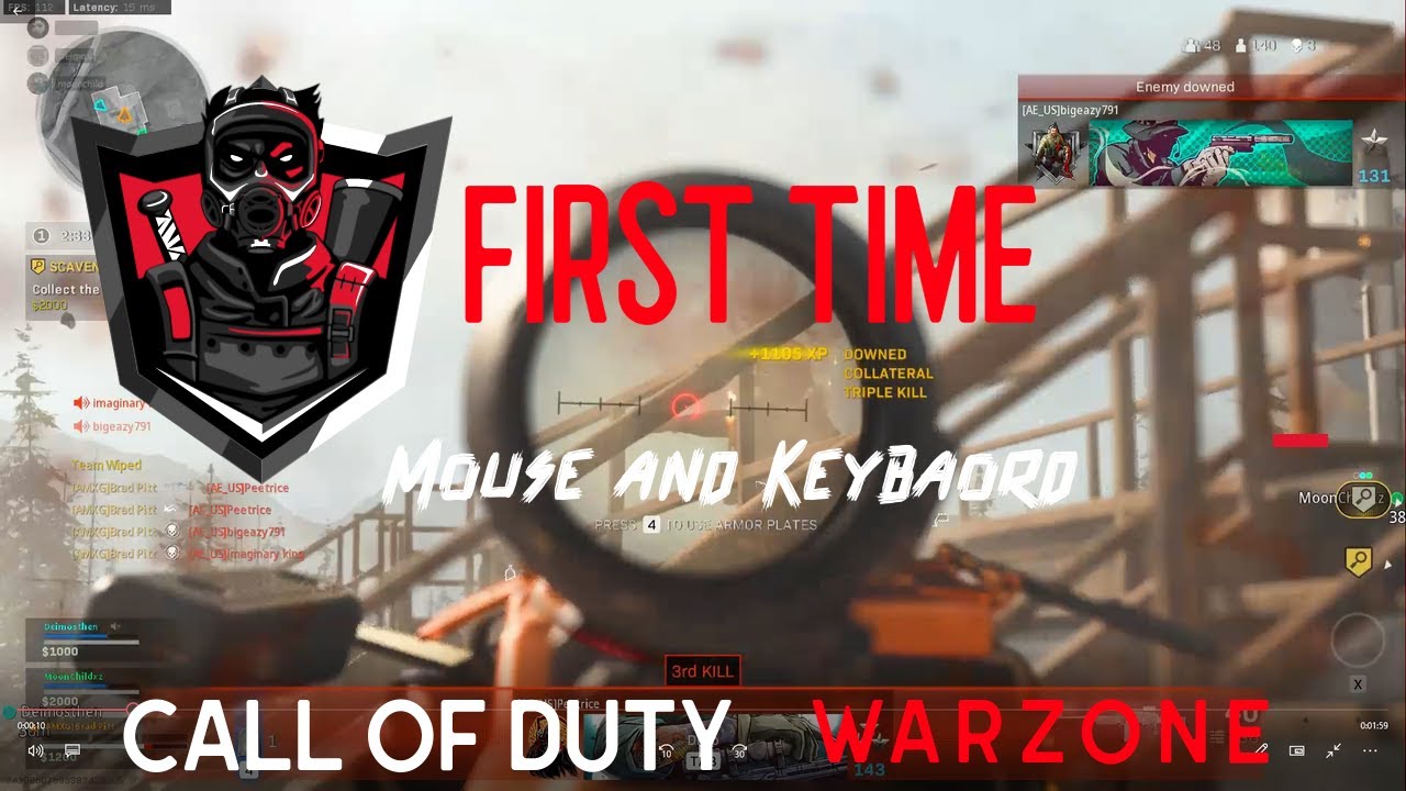 First Two Days On Mouse and Keyboard EVER -Warzone - YouTube