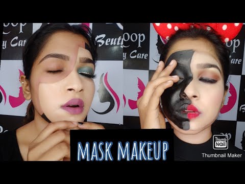 Mask makeup | easy to do - YouTube