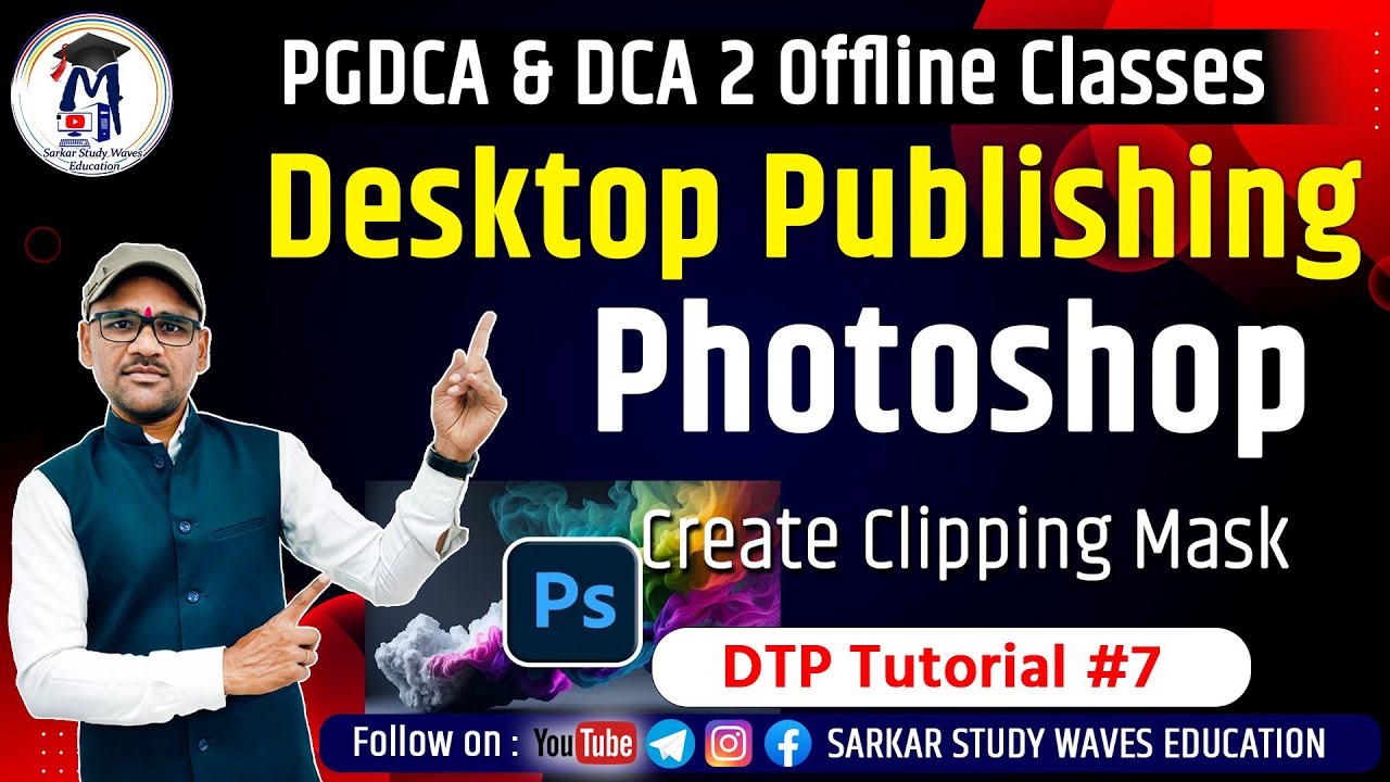 Offline Class- DTP (Desktop Publishing) Photoshop Tutorial- Create ...